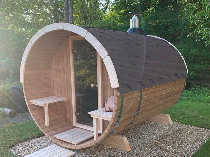 Best Outdoor Barrel Sauna With Glass Window – SAUNASNET