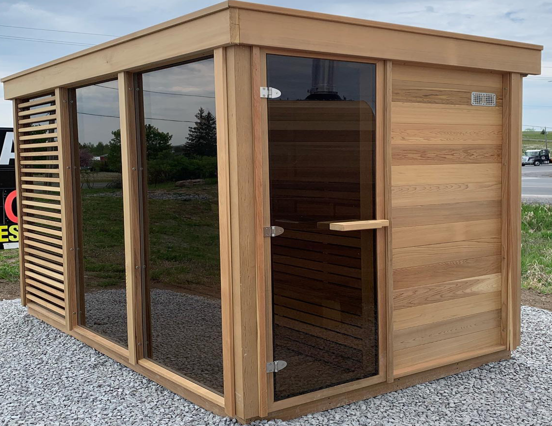 Modern Outdoor Box Sauna – SAUNASNET